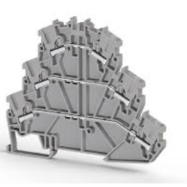 2,5mm2,push-in type,3 level,1 input 1 output terminal block with ...